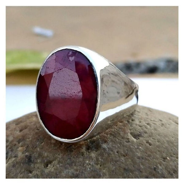 Natural Ruby Ring - Etsy
