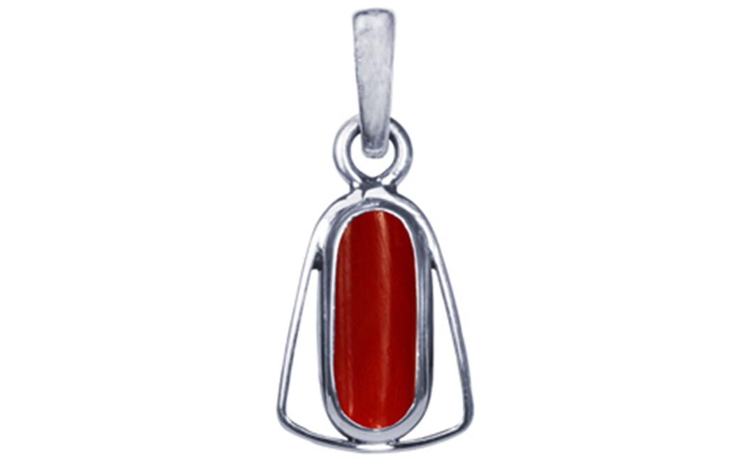 Natural Certified Red Coral/moonga 4.00-11.00 Ct Astrological Pendant ...