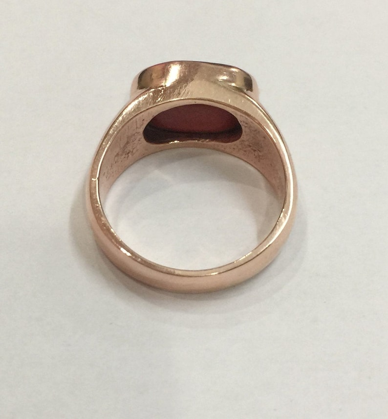 Natural Certified 4.00-11.00ct Red Coral Gemstone Ring: Moonga ...