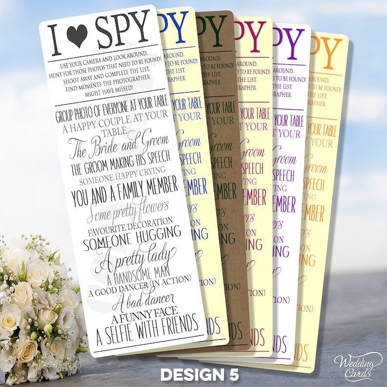1 X I Spy Favours Decoration Table Activity Camera Photo - Etsy UK