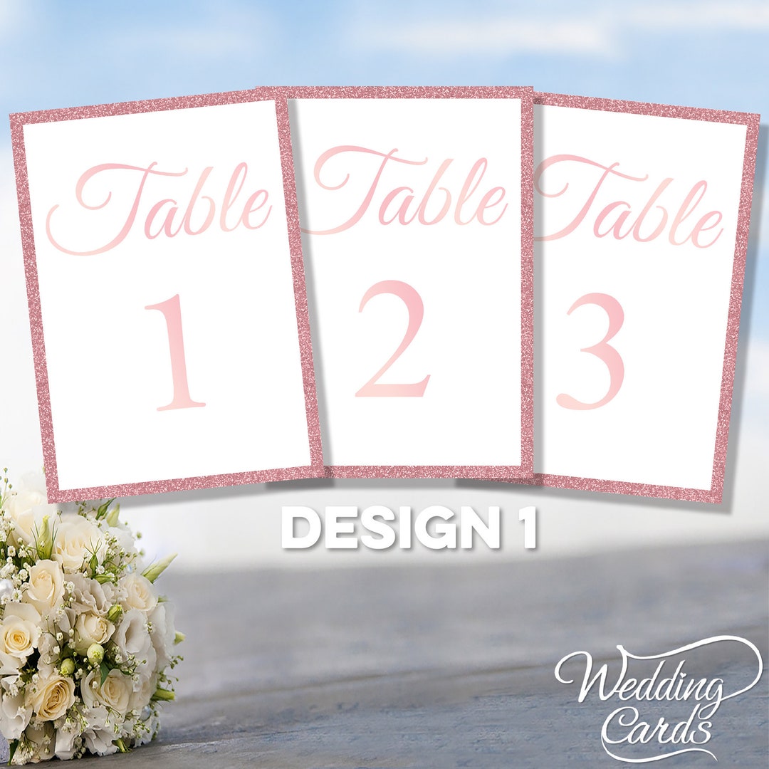 Personalised Wedding Birthday Party Table Numbers Names Decoration ...