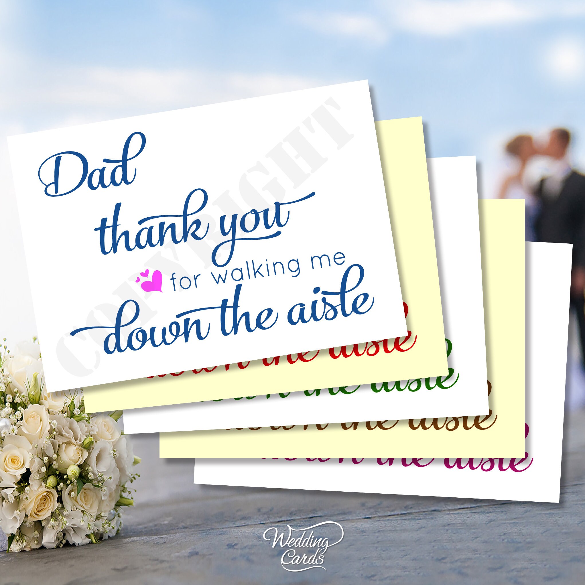 Thank you for walking me down the aisle Dad Mum Mom Brother | Etsy