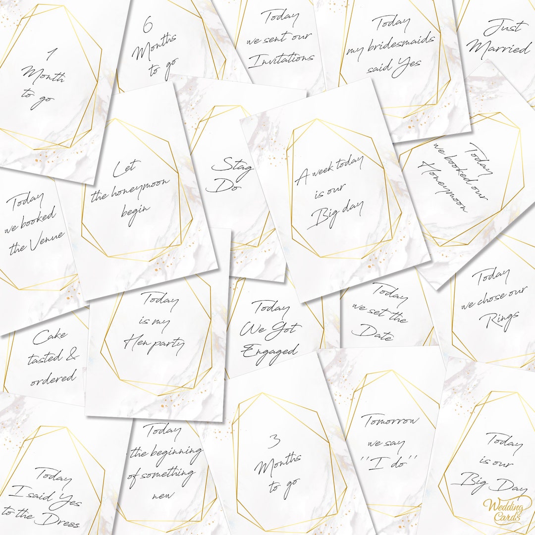 Wedding Milestone Cards: Hen Party, Shower, 1st Year Keepsakes - Etsy