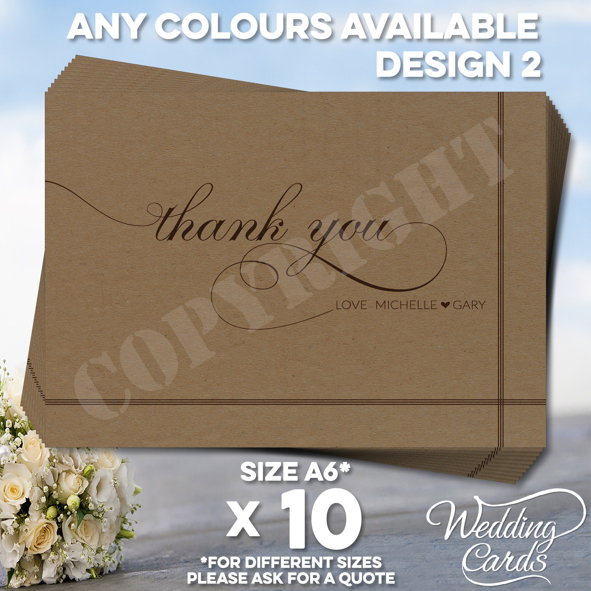 Set of 10 X Roses Curved Lines Flowers Watercolour Floral | Etsy