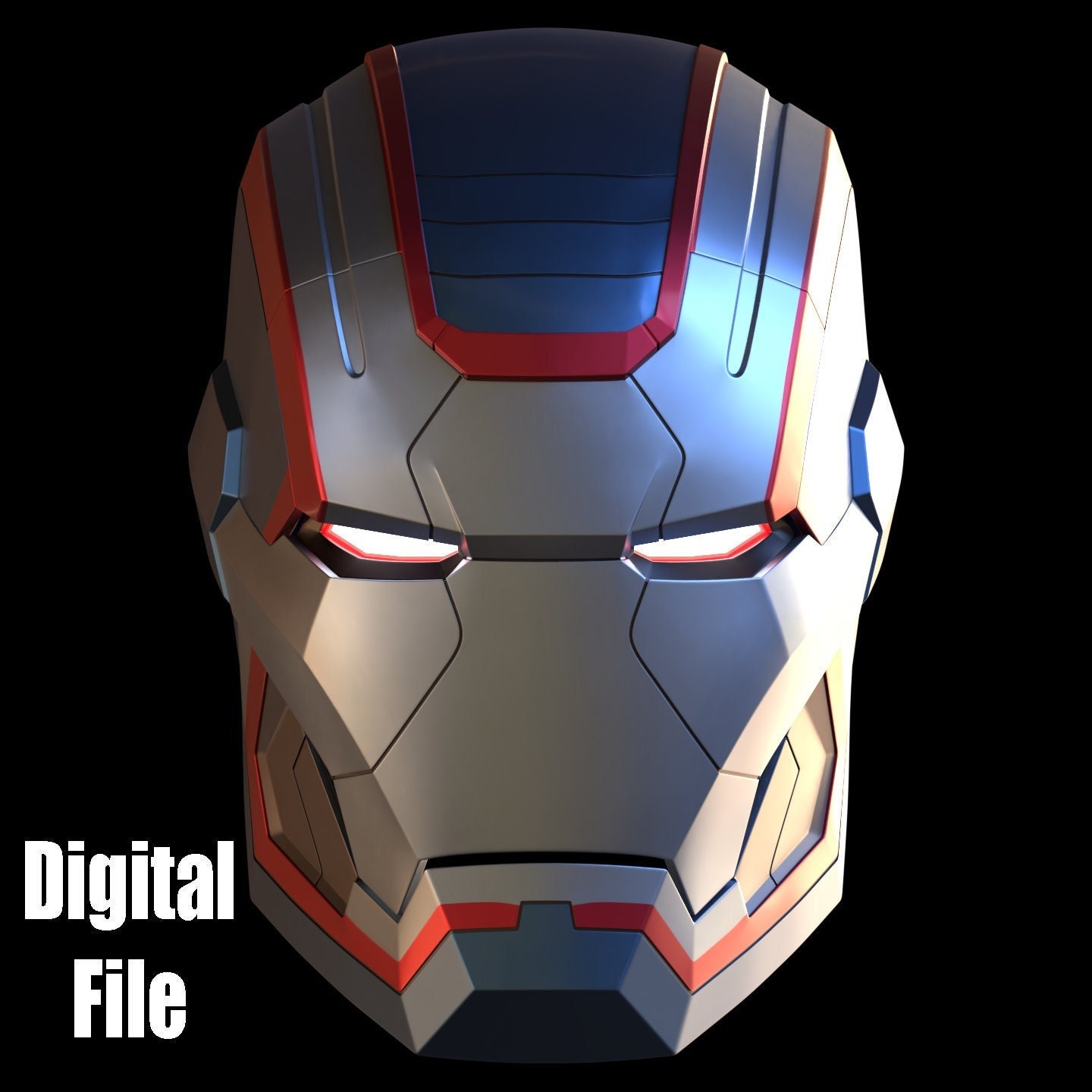 Iron Patriot MK1 Helmet File - Etsy