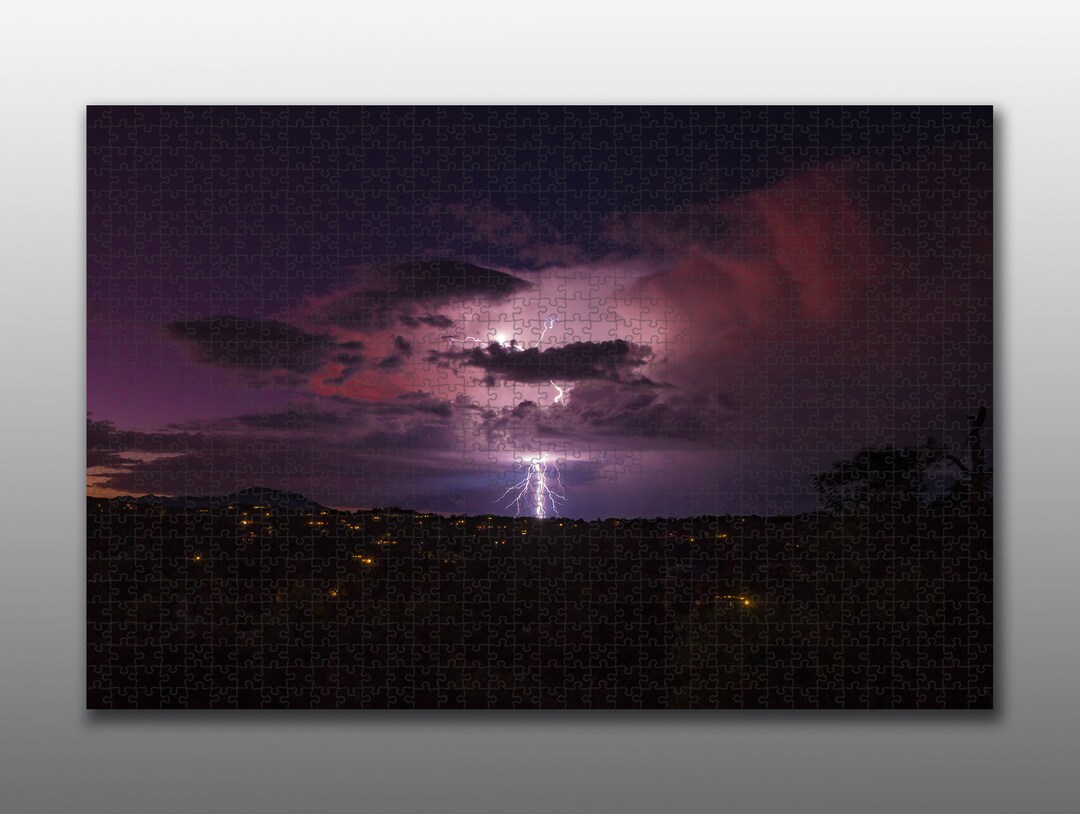 Jigsaw Puzzle - Monsoon Lightning Storm - Etsy