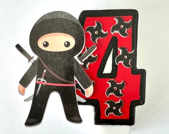 Ninja Birthday Candle - Etsy