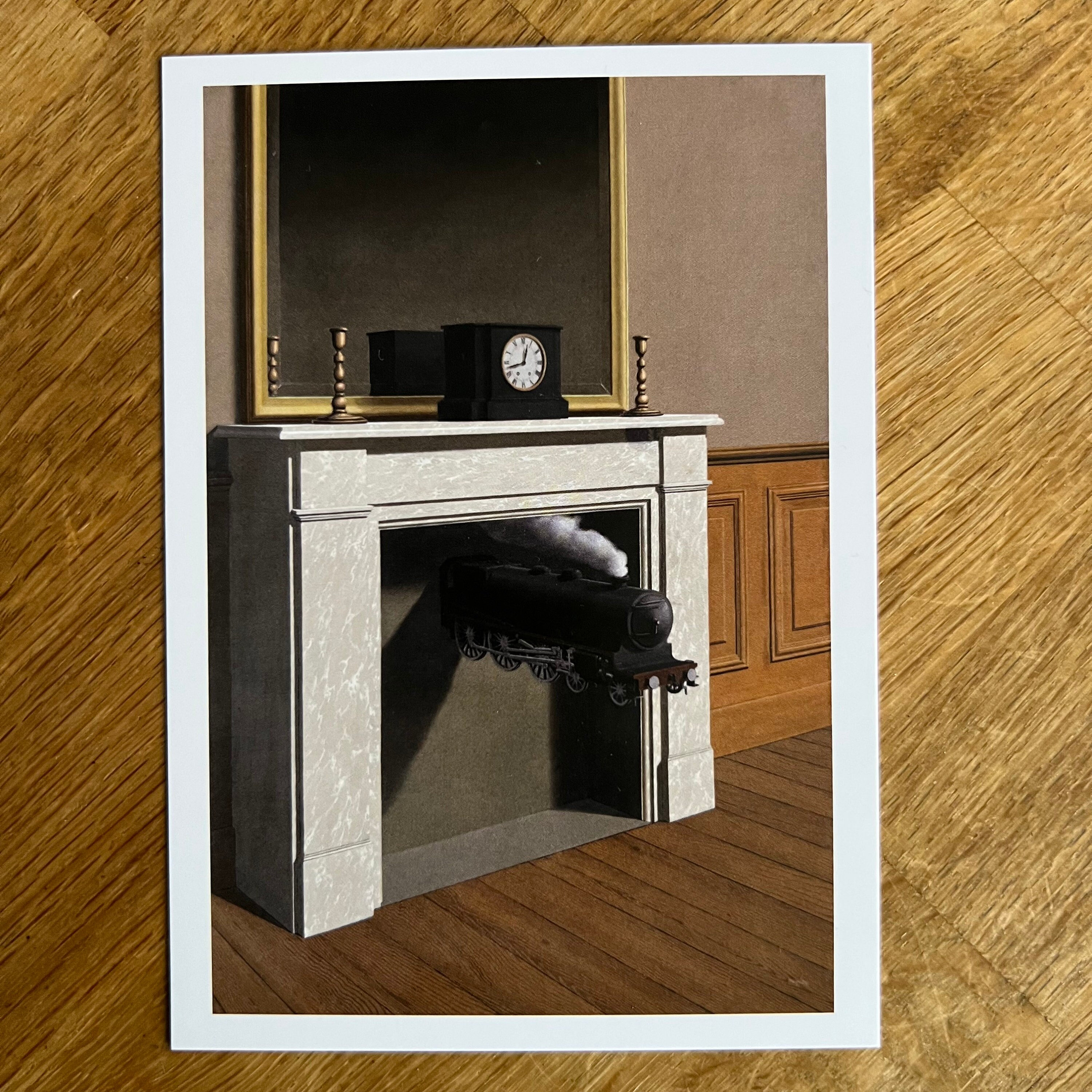 Rene Magritte-fine Art-surrealism-time Transfixed-steam - Etsy