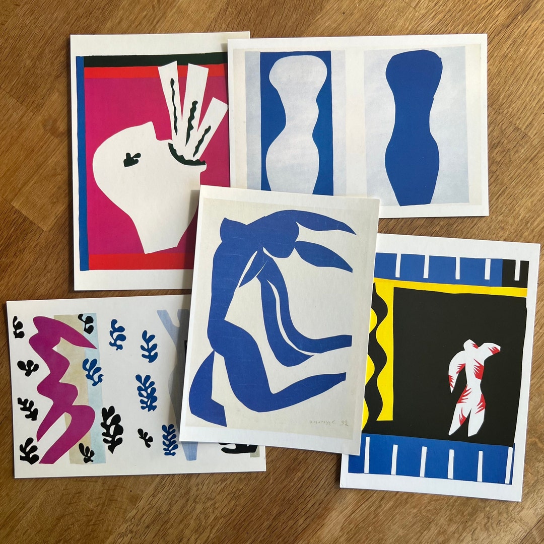 5-henri Matisse-art Postcard-prints-cut Outs-flowing - Etsy