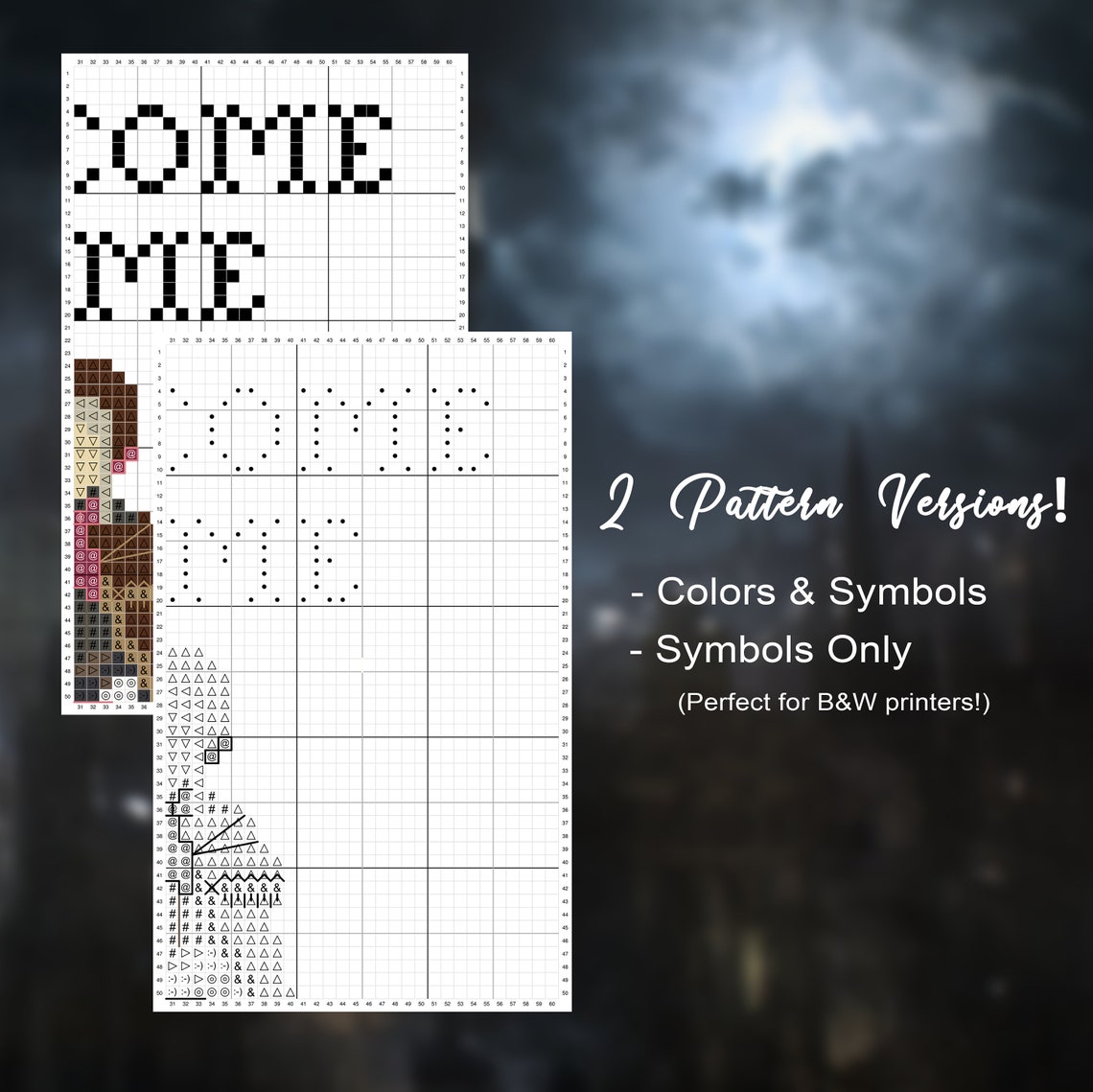Bloodborne Plain Doll & Hunter Gamer Cross Stitch Patterns PDF - Etsy