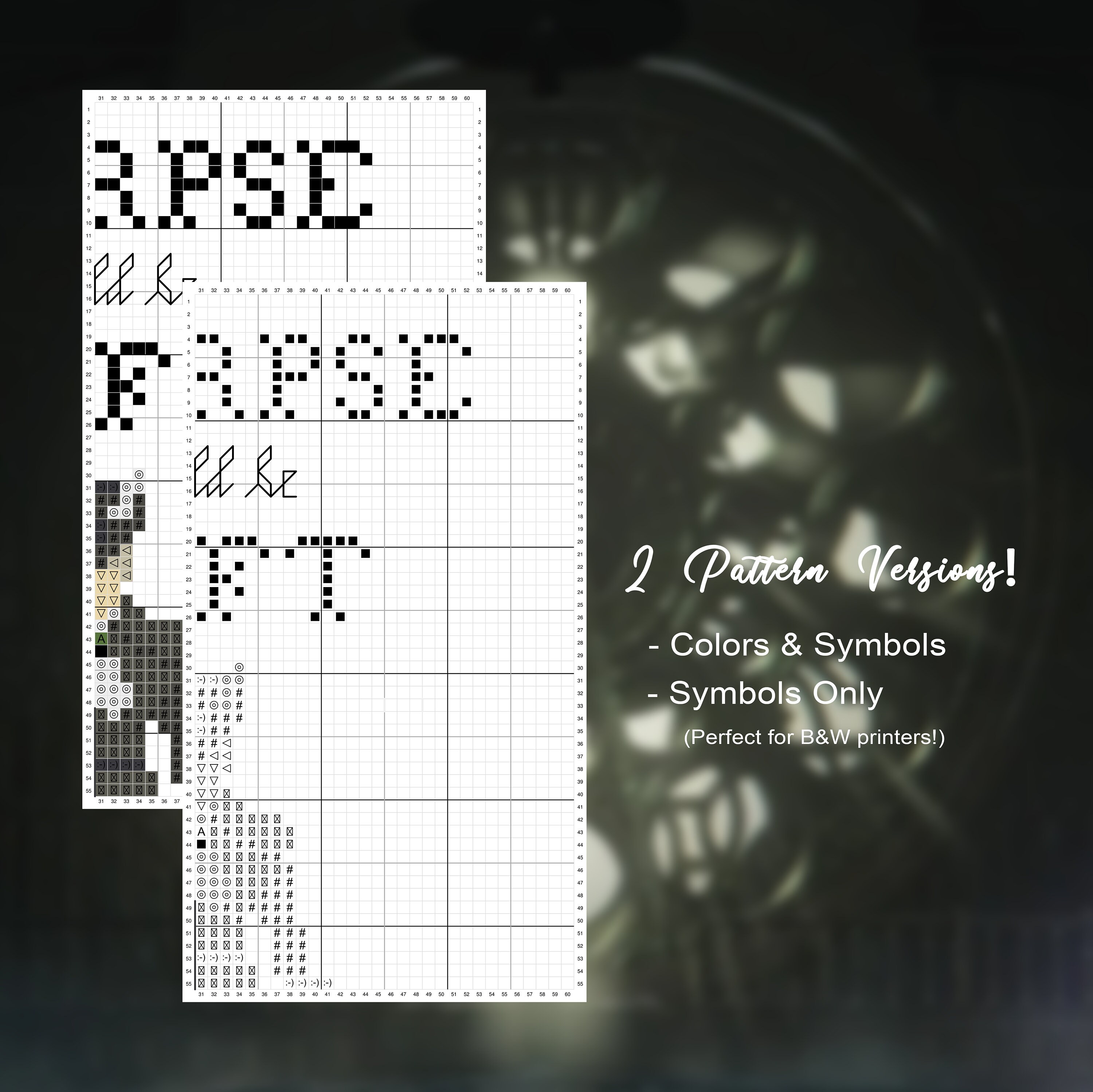 Bloodborne Lady Maria & Orphan of Kos Cross Stitch Pattern Bundle PDF ...