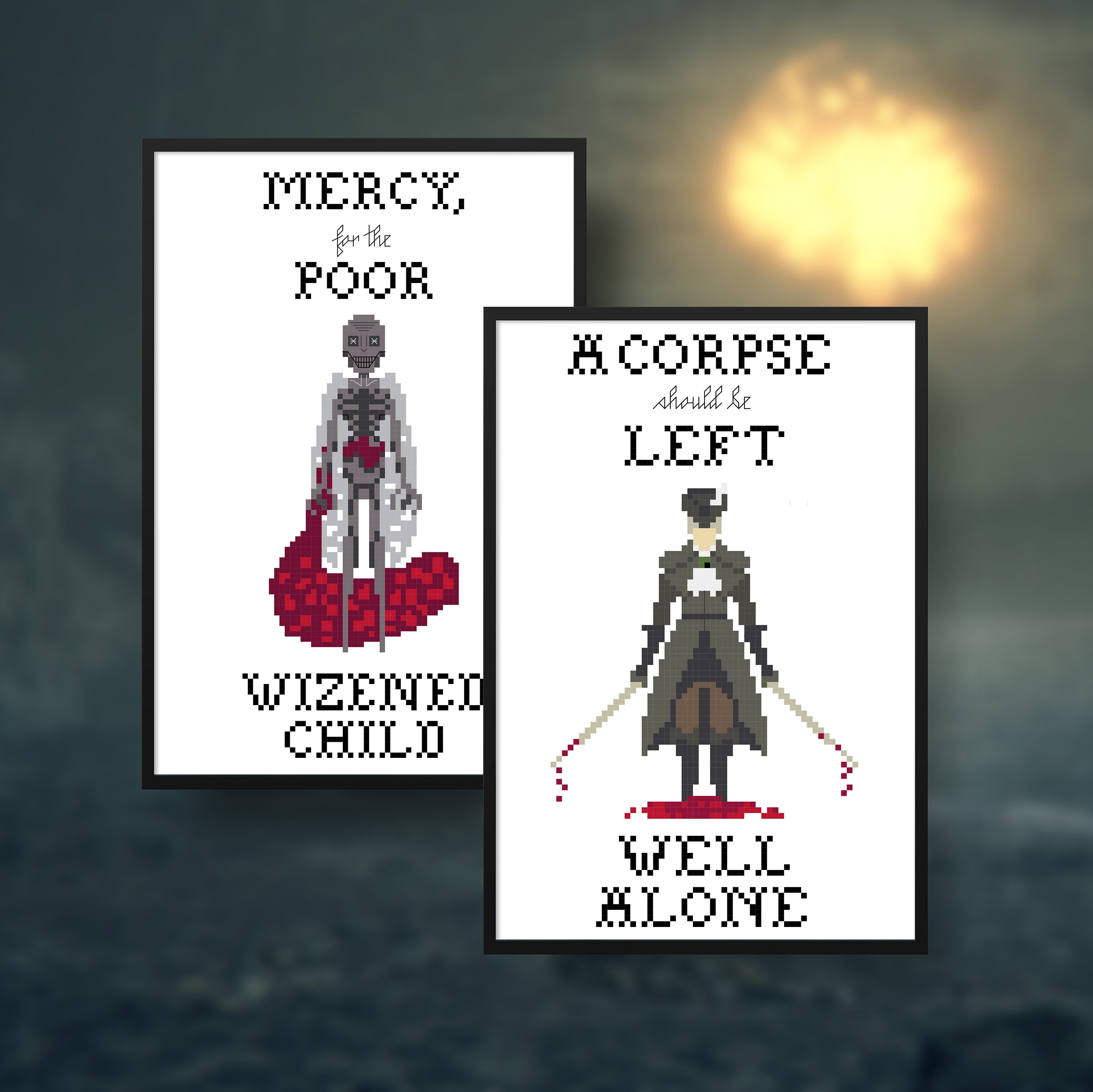 Bloodborne Lady Maria & Orphan of Kos Cross Stitch Pattern Bundle PDF ...