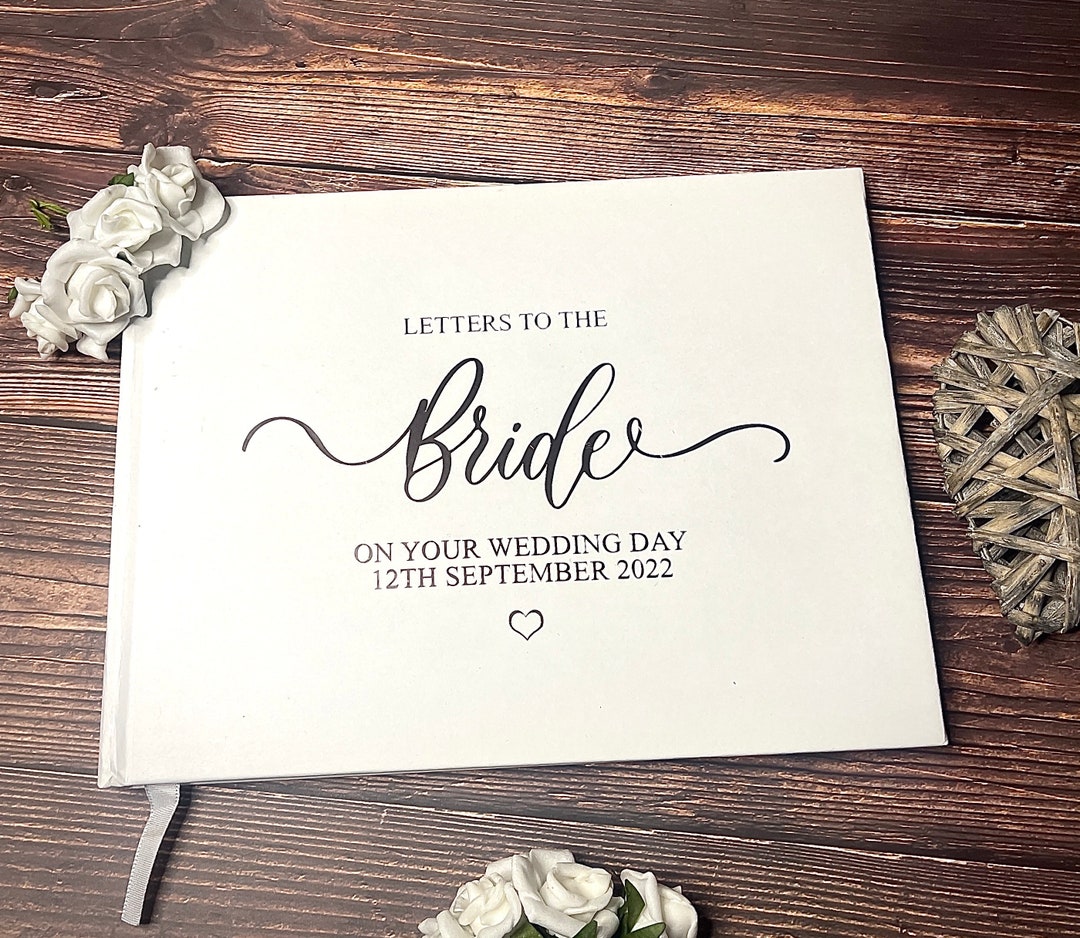 Personalised Wedding Letters to the Bride Guest Book Hen Do Wedding ...