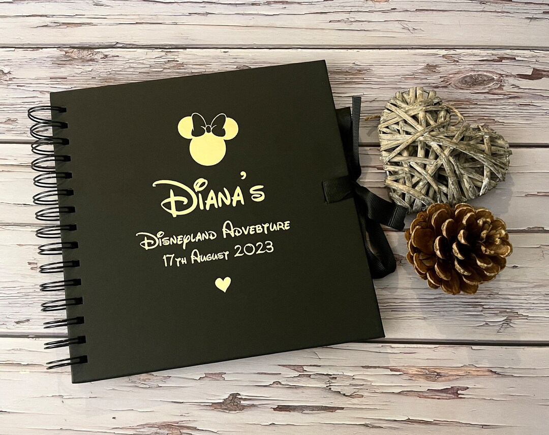 Personalised Disneyland Travel Holiday Diary Disney Themed Gift Photo ...