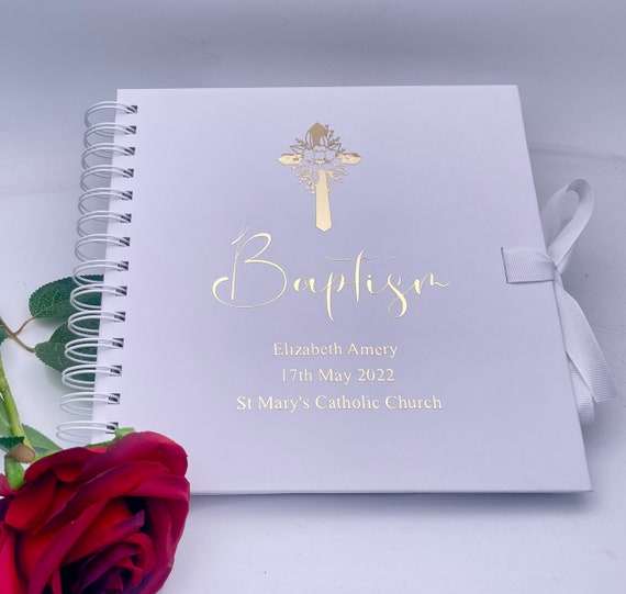 Personalised Babies Baptism Christening Photo Album Guestbook - Etsy