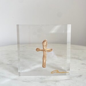 Cross Acrylic Block | Cross Art | Mothers Day Gift | Acrylic Block Art ...