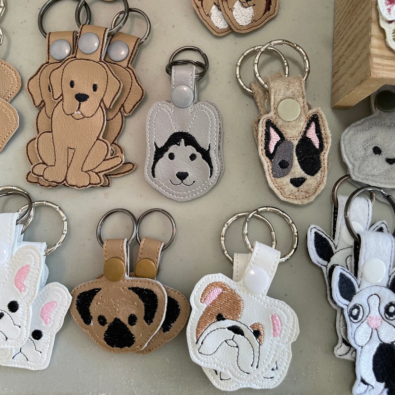 Dog Key Chain - Etsy