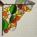 Corner Stained Glass Window Floral Ornament Glass Decor - Etsy