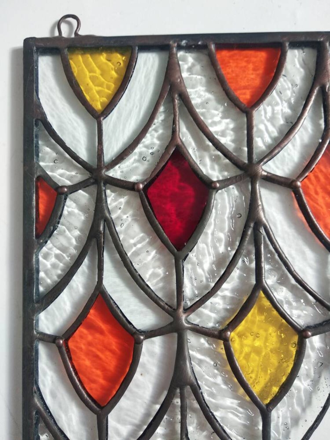 Stained Glass Corner Stained Glass Suncatcher Stained - Etsy