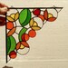 Corner Stained Glass Window Floral Ornament Glass Decor - Etsy