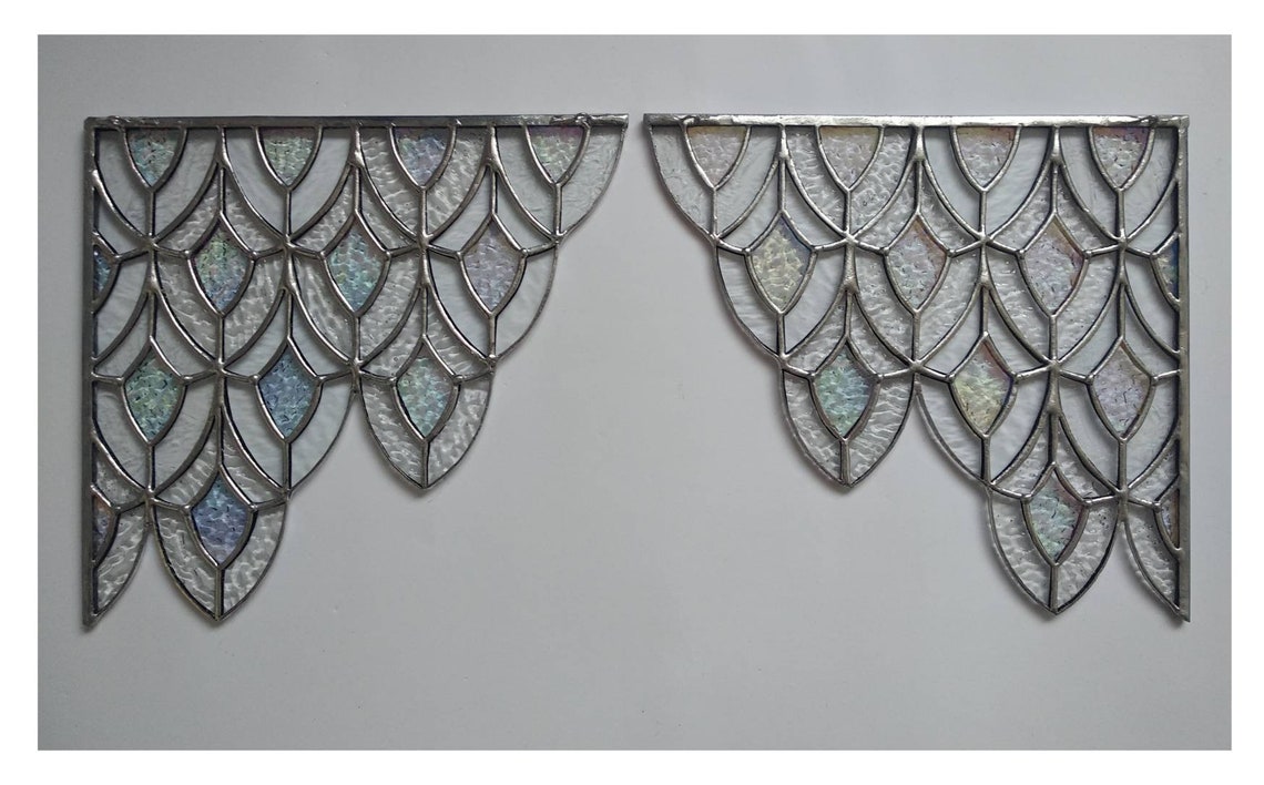 Stained Glass Corner - Stained Glass Suncatcher - Stained Glass Panel ...