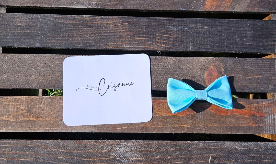 Light Blue Bow/bow Tie - Etsy