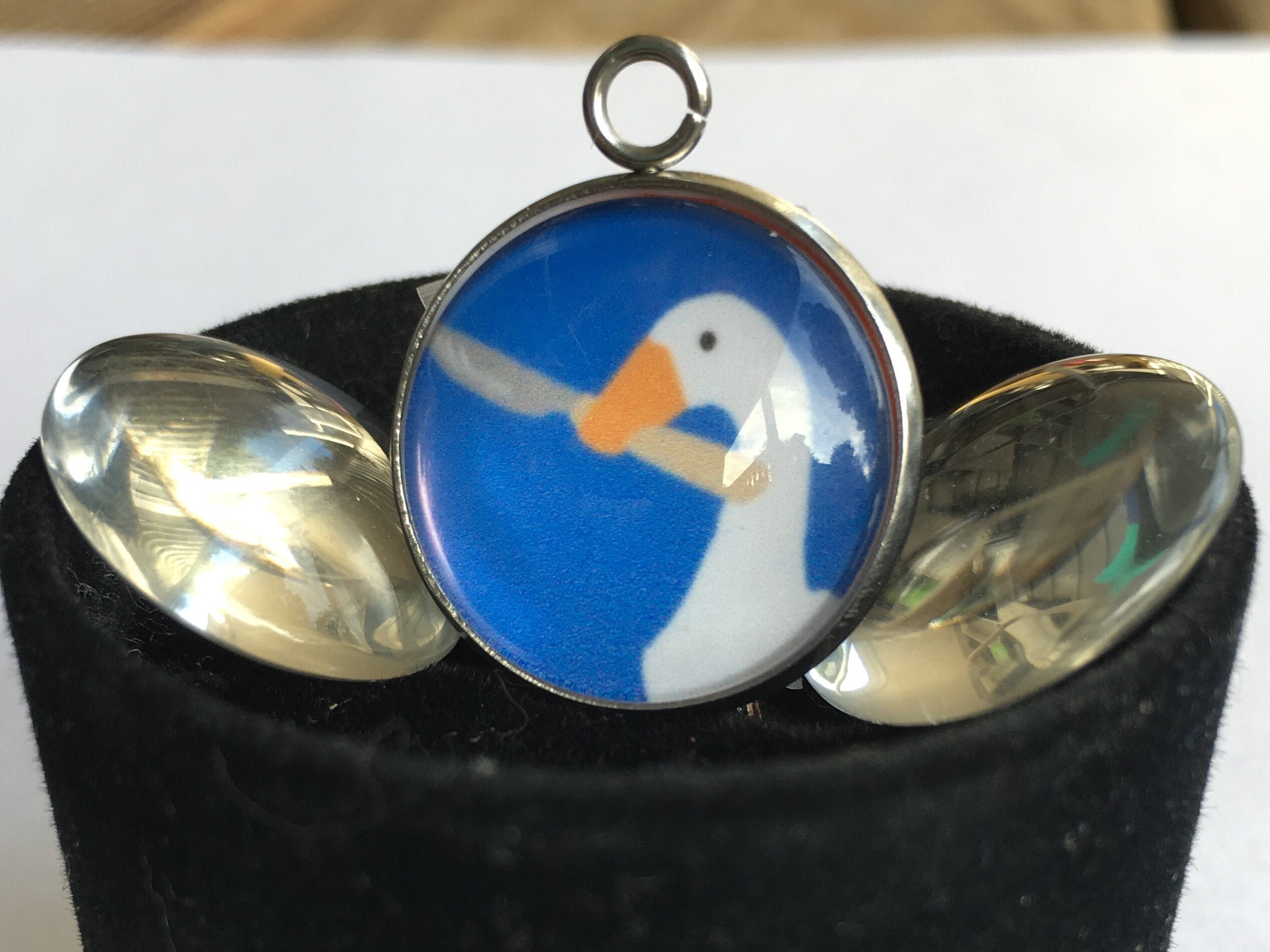 Goose with Knife Pendant | Etsy