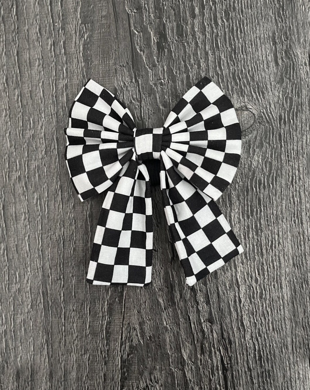 MATE SAILOR BOW Black and White Checker Dog Bow Dog Collar Bow Tie Dog ...