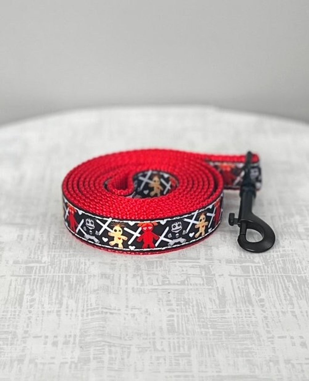 GRIM LEASH Voodoo Doll Dog Leash Gothic Dog Leash - Etsy