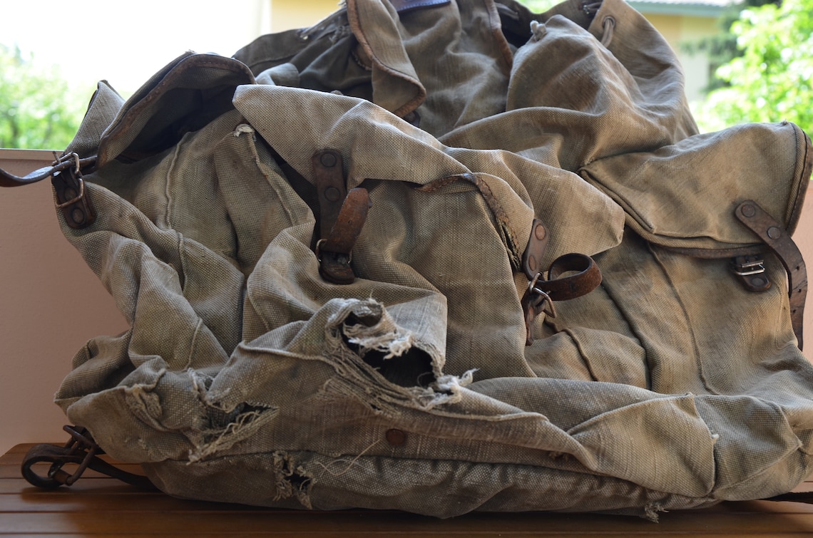Vintage Military WWII Backpack 1940s Canvas Backpack - Etsy