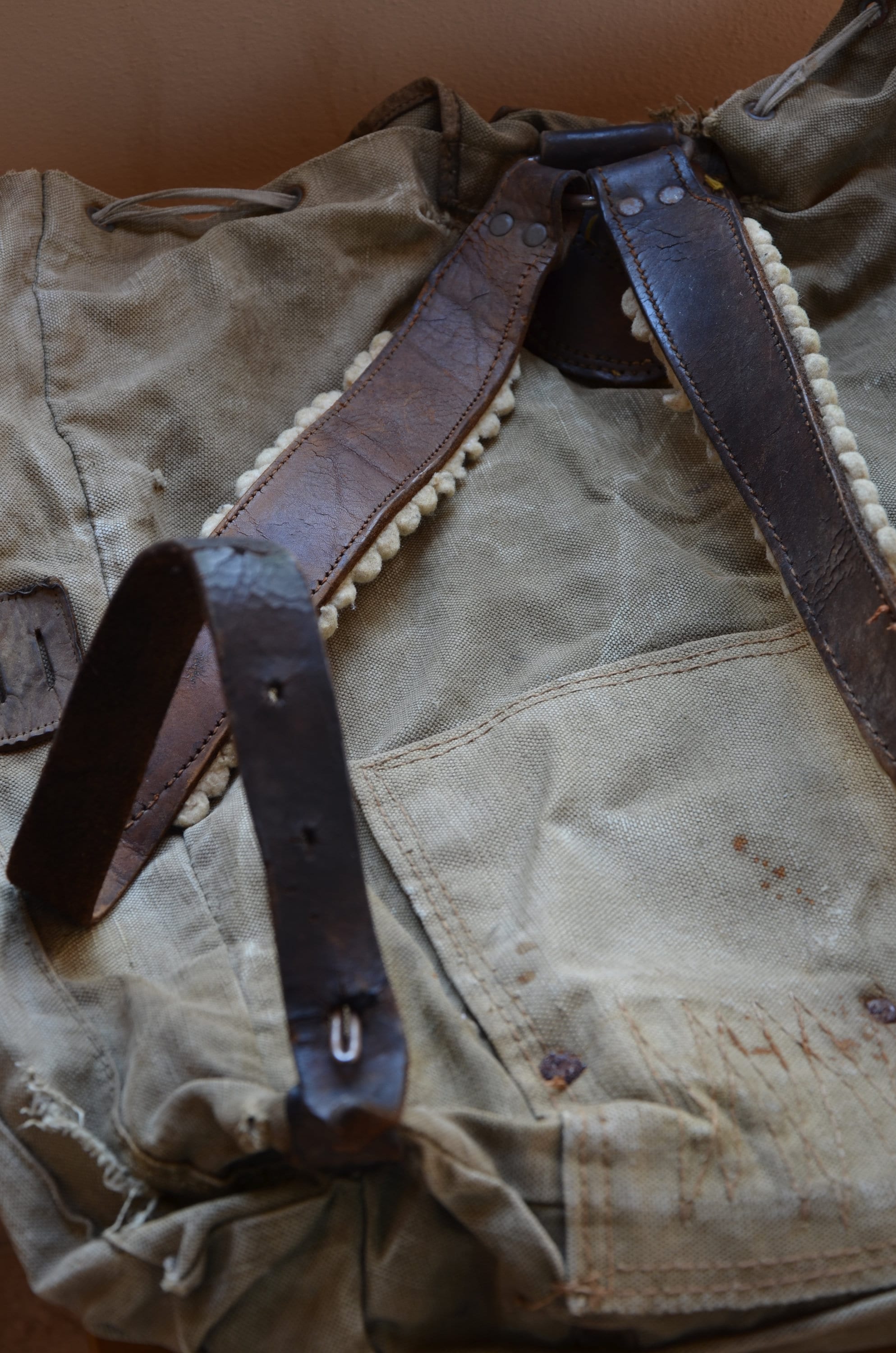 Vintage Military WWII Backpack 1940s Canvas Backpack - Etsy