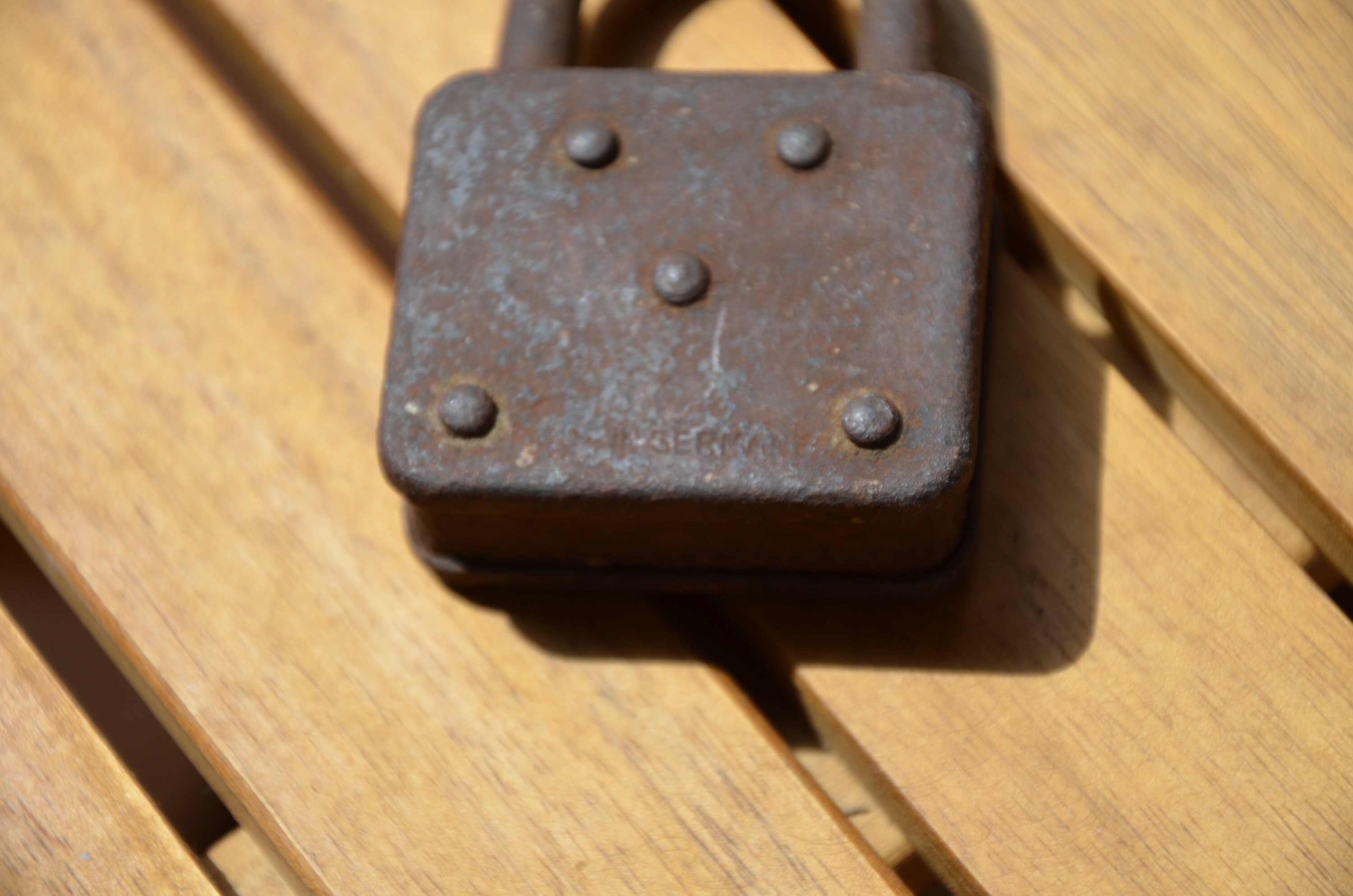 Vintage German Military Padlock With Key, Metal Padlock 40's, Rare ...