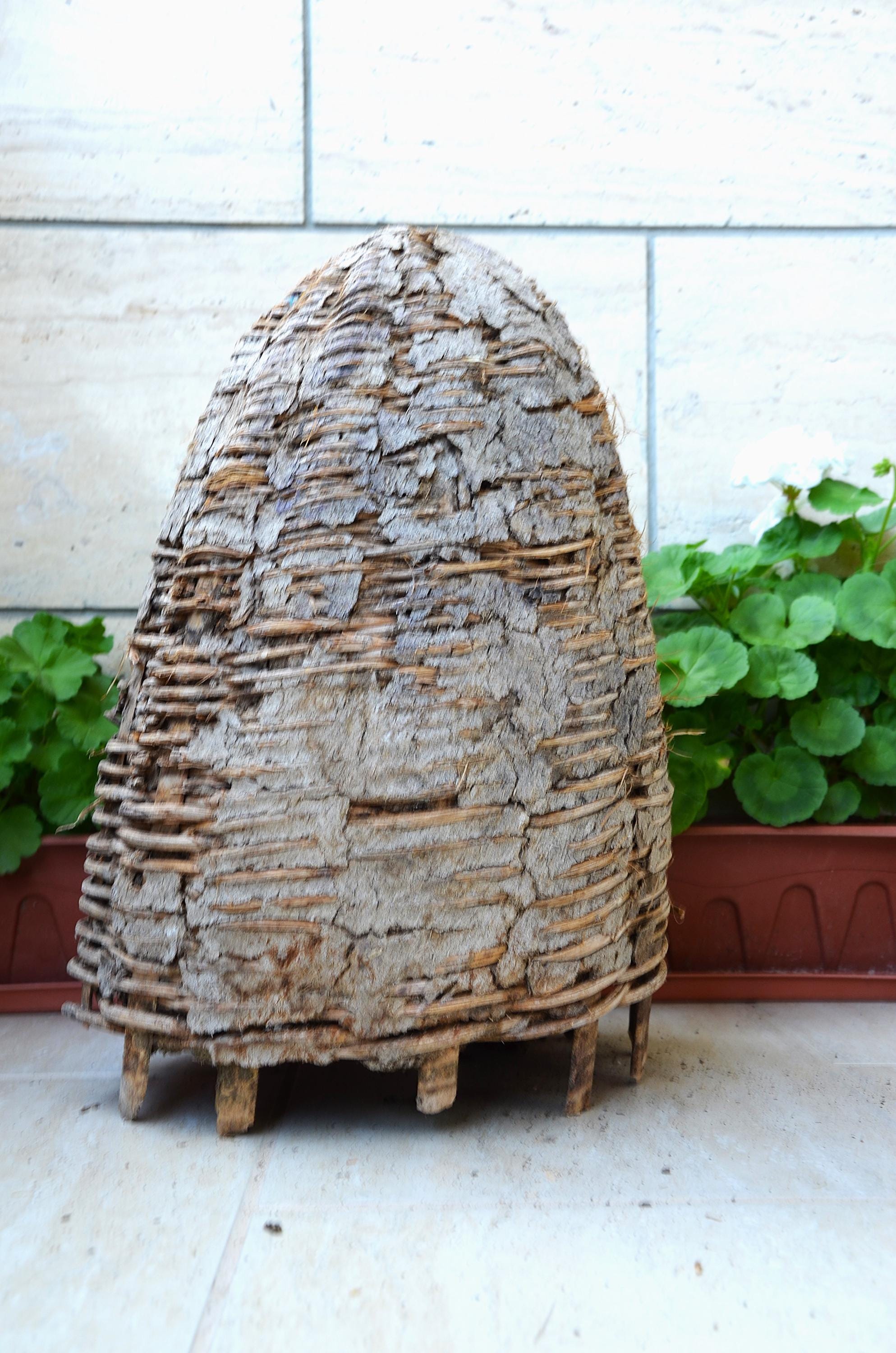 Antique Primitive Beehive From the Early 20th Century or Skeps of Hand ...