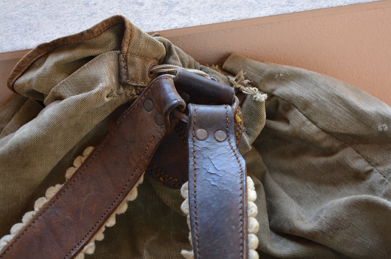 Vintage Military WWII Backpack 1940s, Canvas Backpack, Military Bag ...