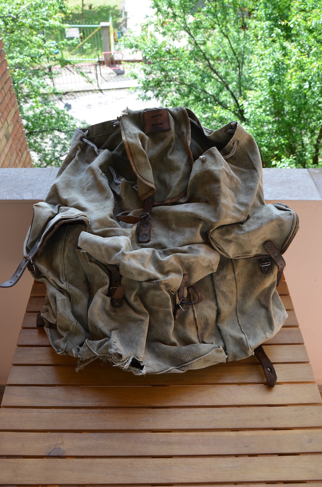 Vintage Military WWII Backpack 1940s, Canvas Backpack, Military Bag ...