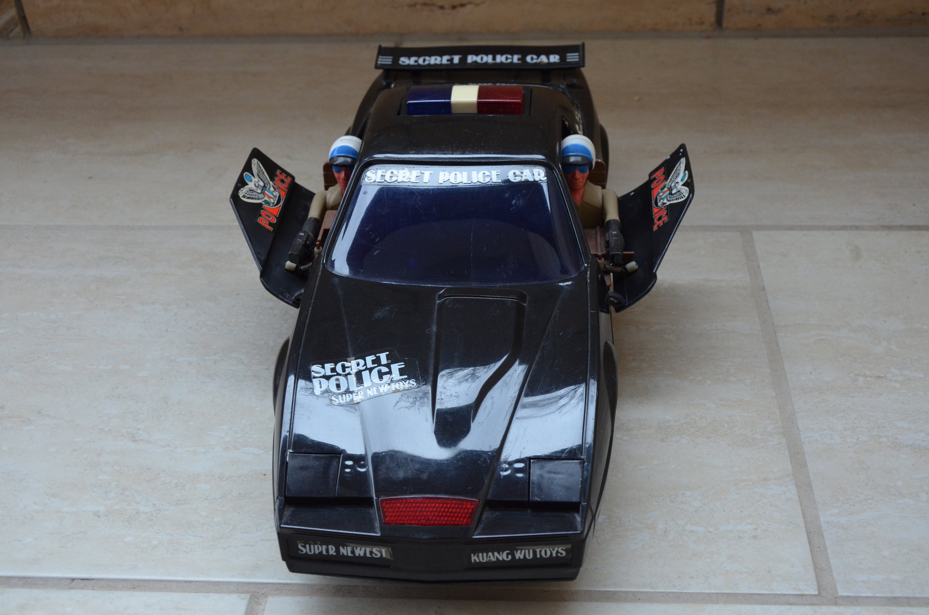 Vintage Old Police Car, Vintage Toy, Secret Police Car - Kuang Wu 1988 ...