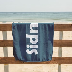 Custom Solid Color Beach Towel,personalized Bath Towel With Name,pool ...