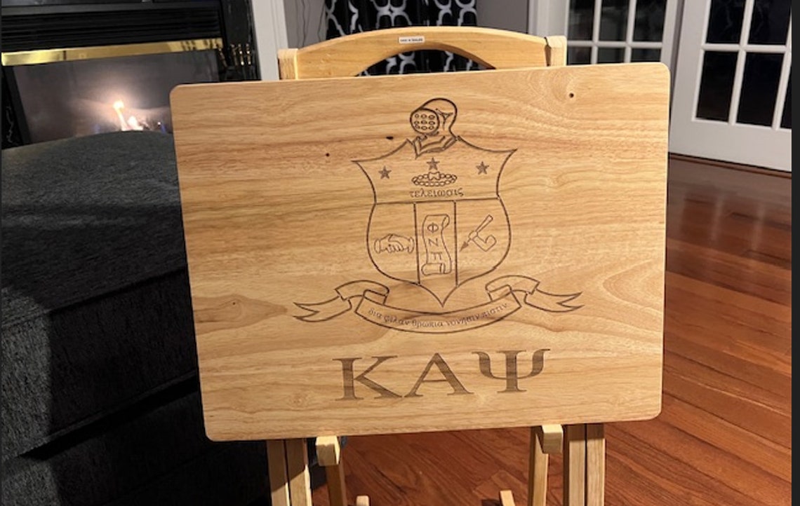 Kappa Alpha Psi Folding TV Trays 1 made by KGH Jewelry - Etsy