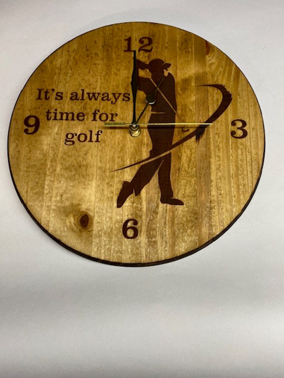 Golf Clock - Etsy