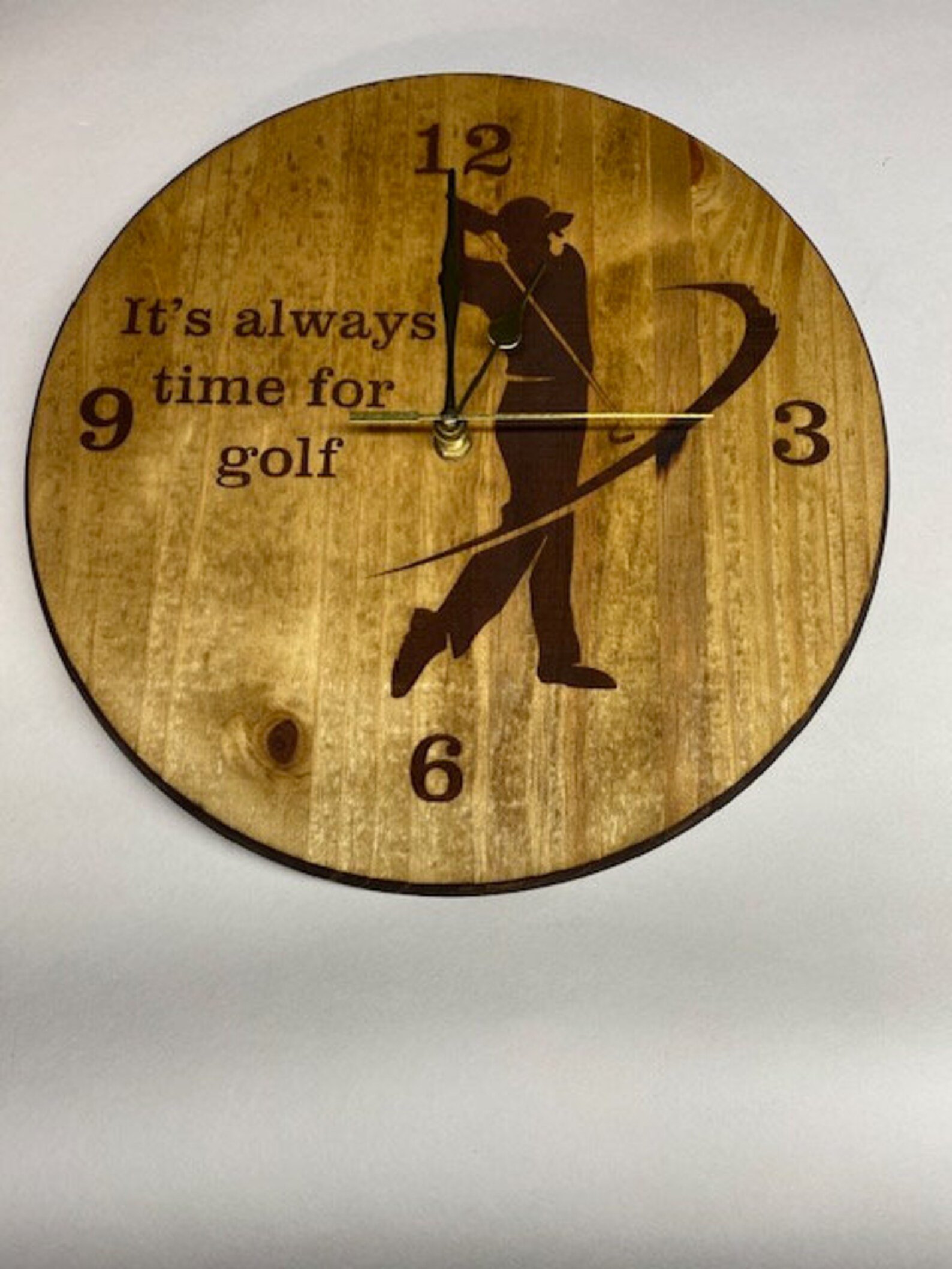 Golf Clock - Etsy