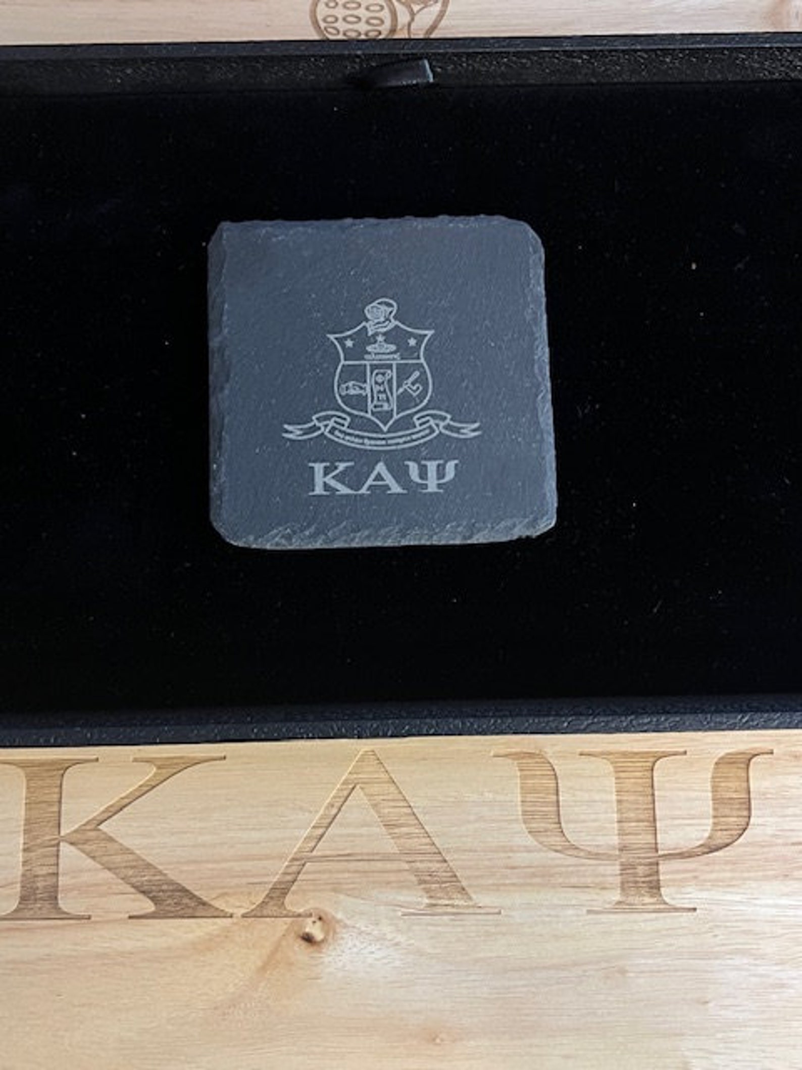 Kappa Alpha Psi Square Slate Coasters Set 4" X 4" - Etsy