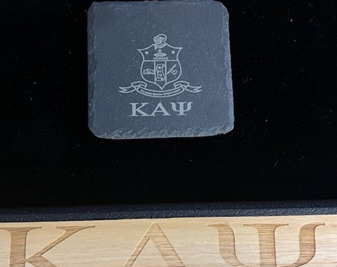 Kappa Alpha Psi Square Slate Coasters Set 4" X 4" - Etsy