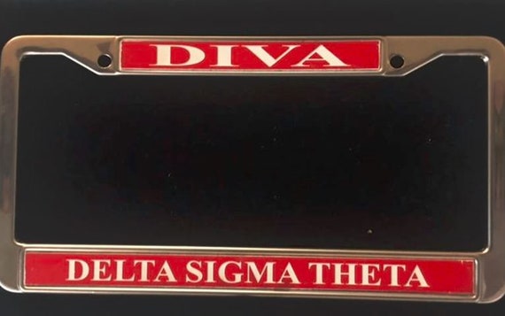Delta Sigma Theta DIVA Stainless Steel License Plate Frame | Etsy