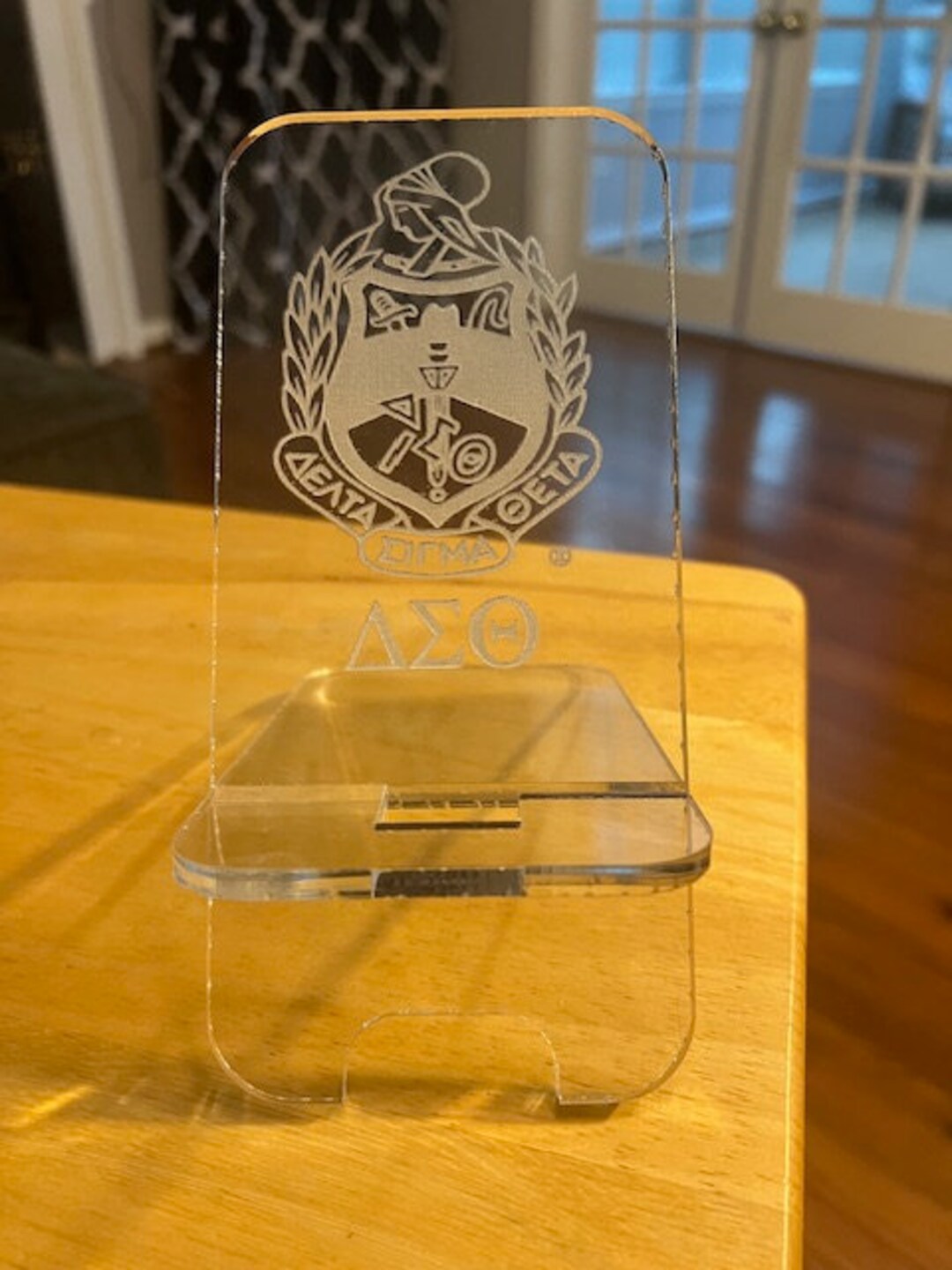 Delta Sigma Theta Phone Stand (plexiglass) - Etsy