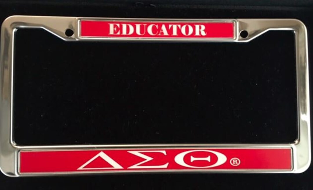 Delta Sigma Theta educator Stainless Steal License Plate Frames - Etsy