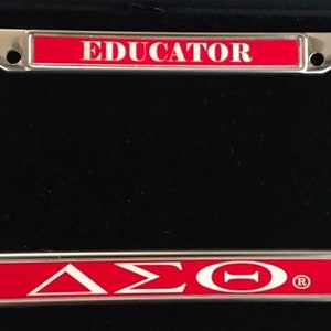 Educator License Plate Frames - Etsy