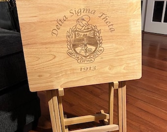 Delta Sigma Theta Folding Tray Table - Etsy