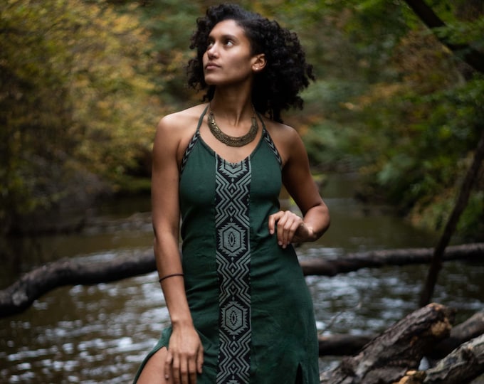 The Padma Dress . Raw Cotton Dress . Tribal Dress . Bohemian Dress ...