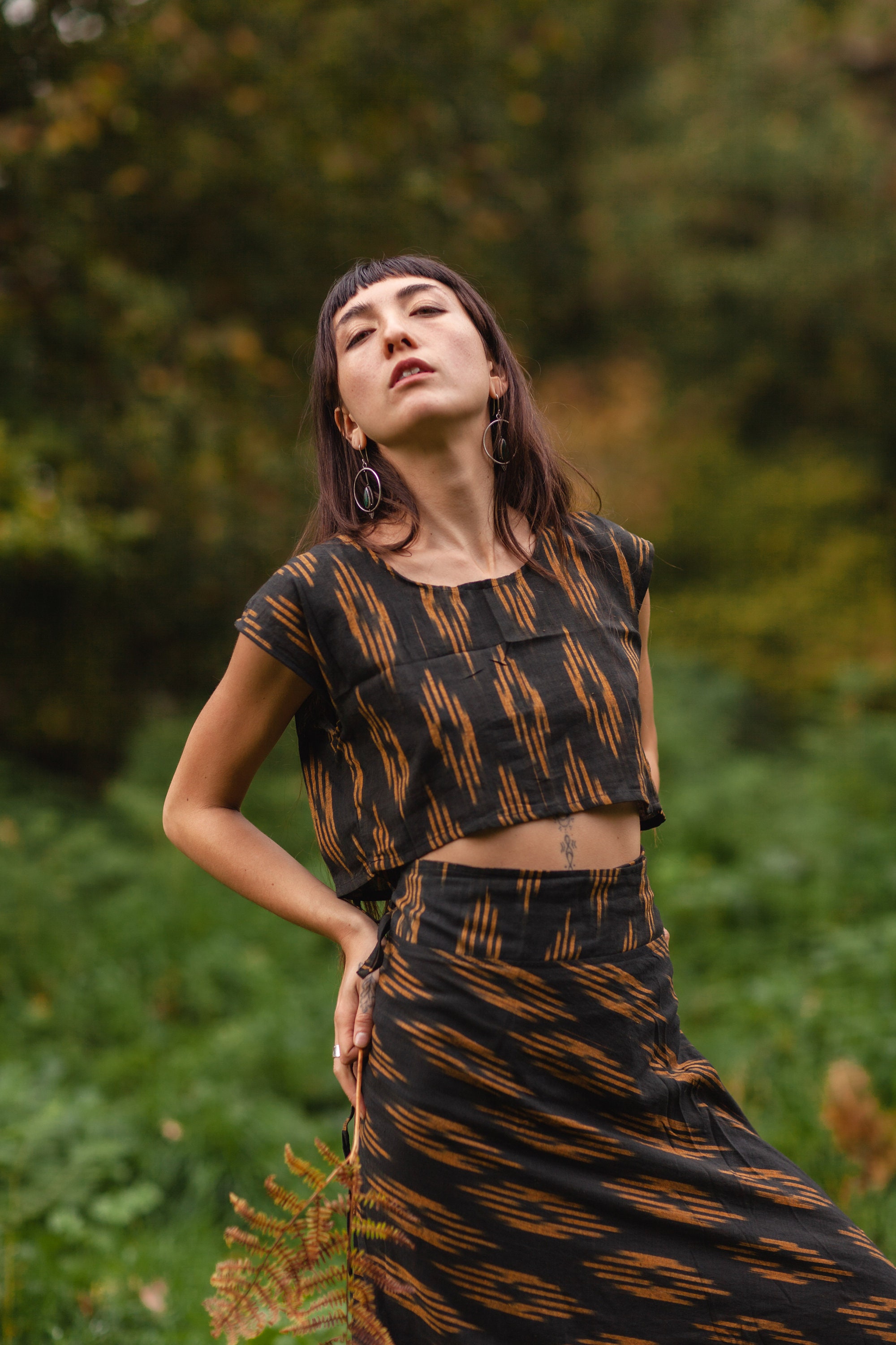 Miyah Wrap Around Ikat Skirt. Woven Ikat Cotton. Tribal Style - Etsy