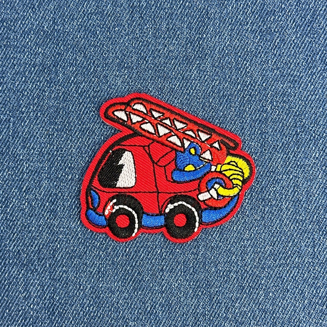 Fire Truck Iron on Patch - Etsy